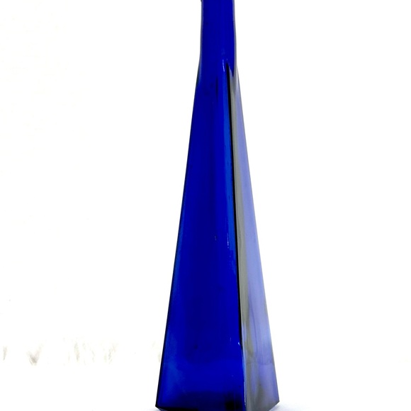 Other | Cobalt Blue Rare Triangular Bottle | Poshmark